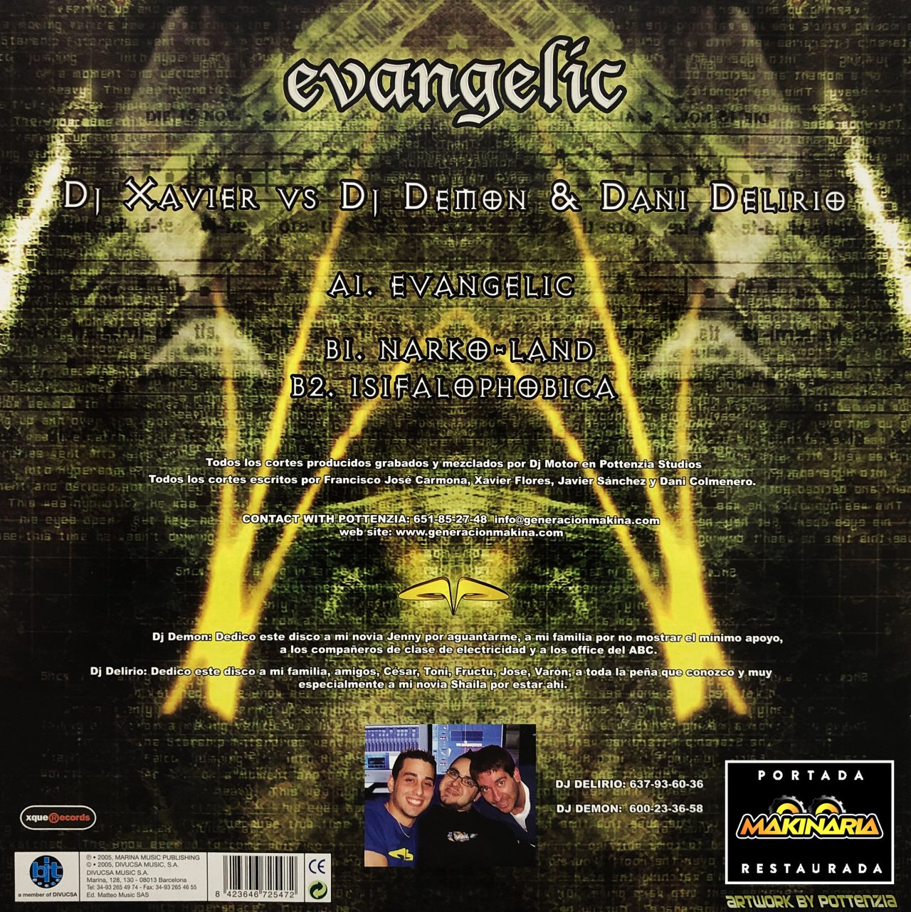 DJ XAVIER DJ DEMON DJ DANI DELIRIO - makinaria